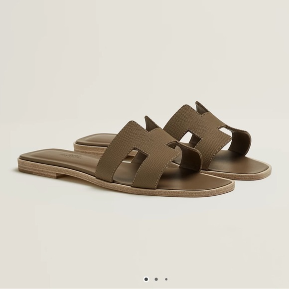 Hermes | Shoes | Hermes Etoupe Color Sandals | Poshmark